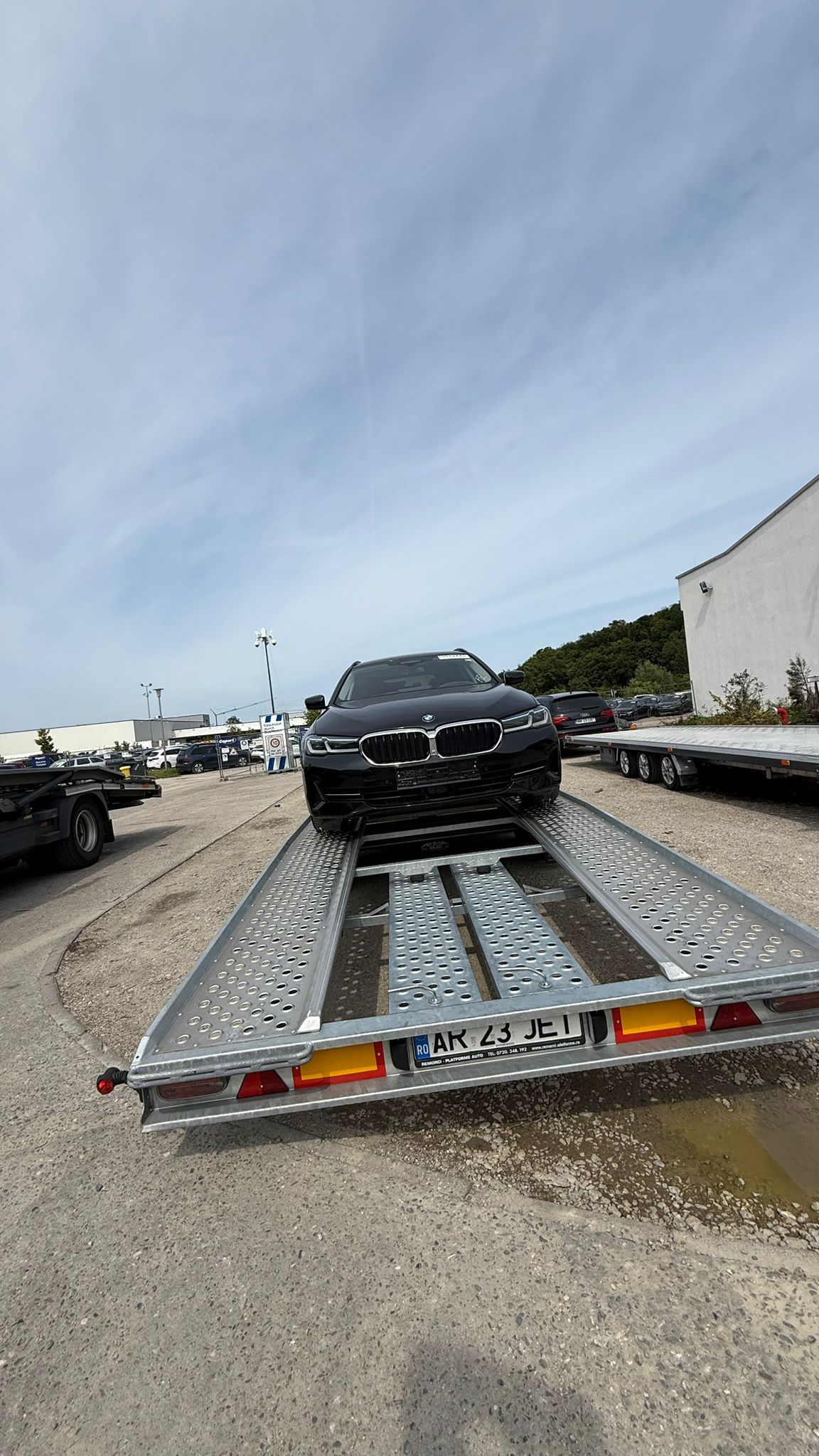 Transport Auto pe platformă sau trailer din Germania